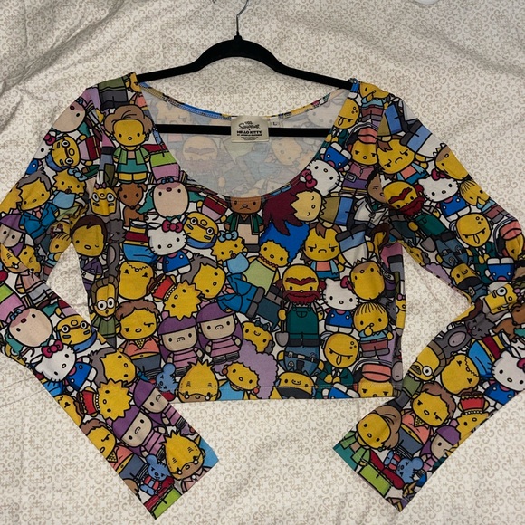 Hello Kitty | Tops | Rare Hello Kitty Cropped Top | Poshmark